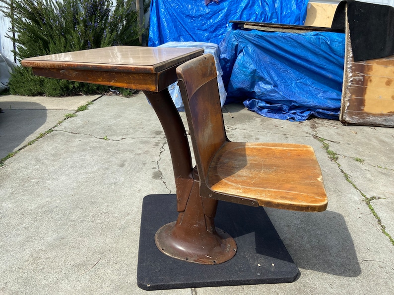 1920’s Antique School Desks Chairs - Etsy