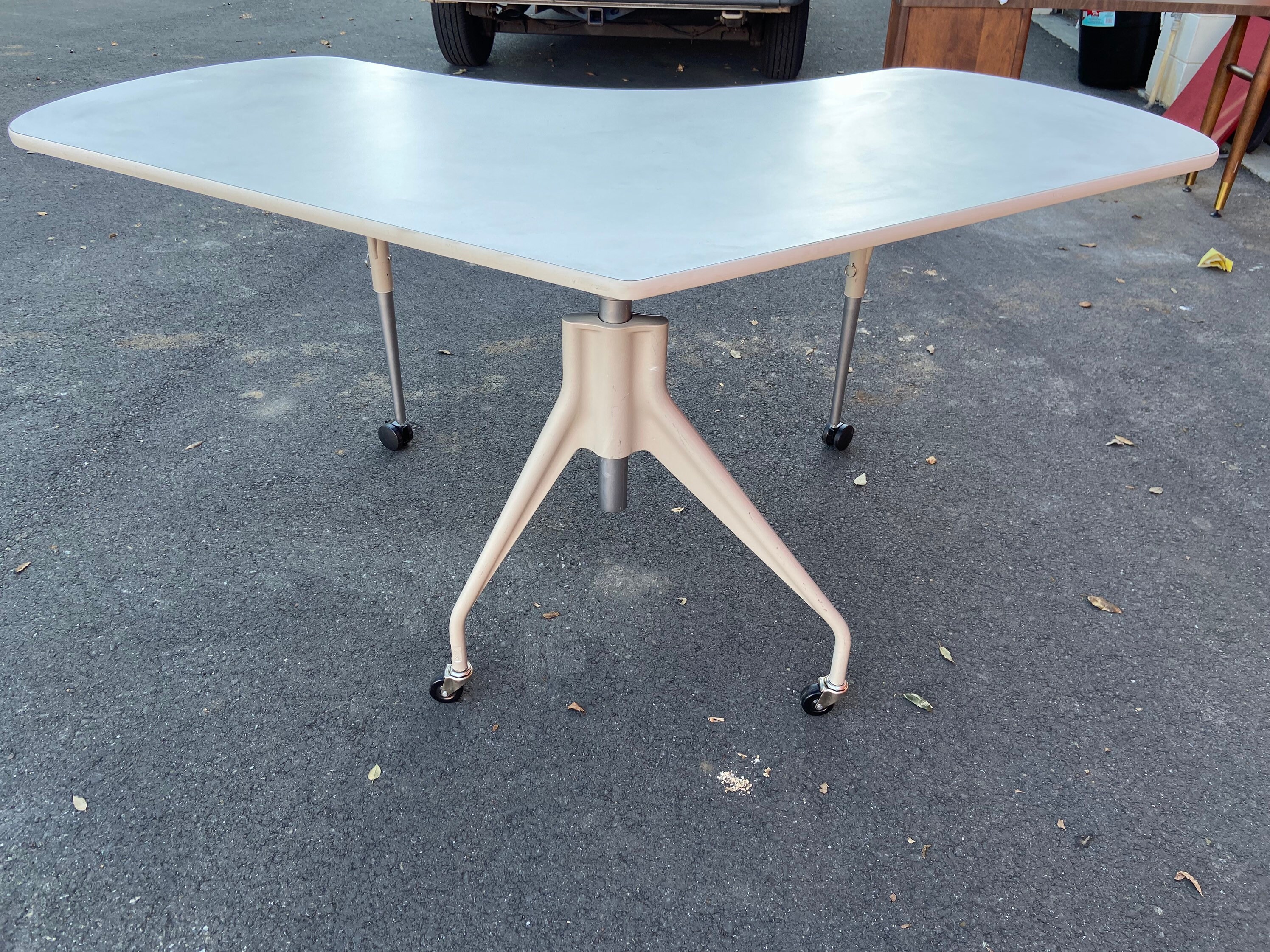 Vintage Herman Miller Rolling Table - Etsy