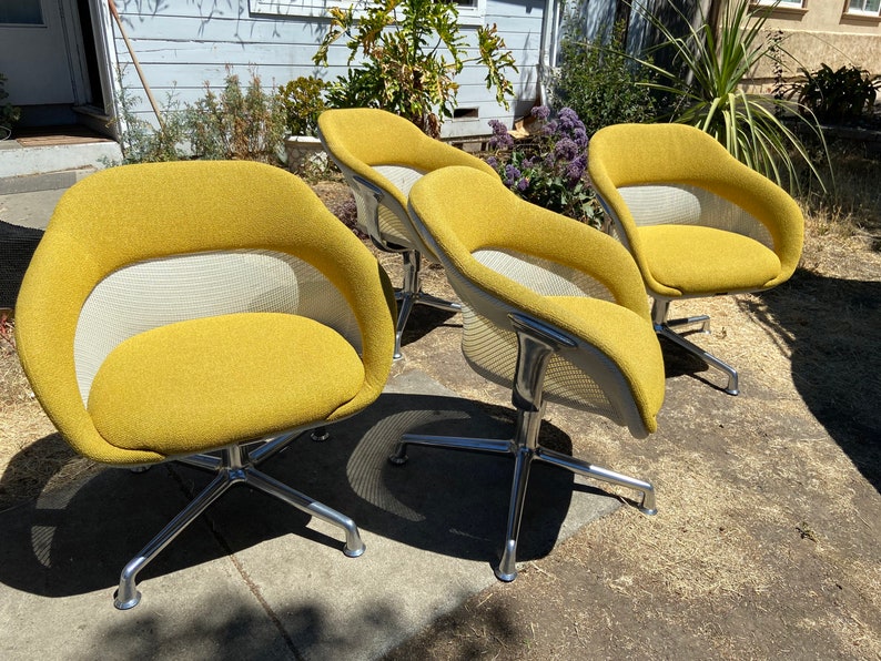 Set of 4 Steelcase Coalesse S-w 1 Swivel Lounge Chairs Set - Etsy