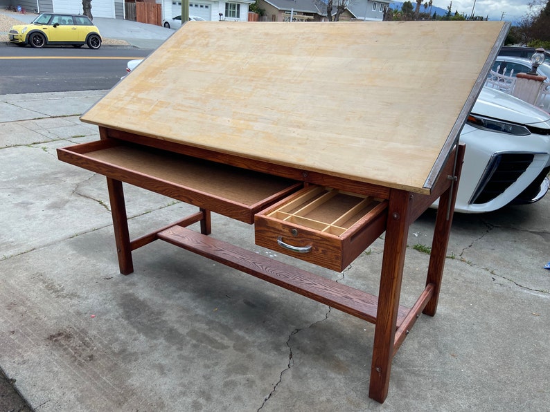 Antique Mayline Drafting Table - Etsy