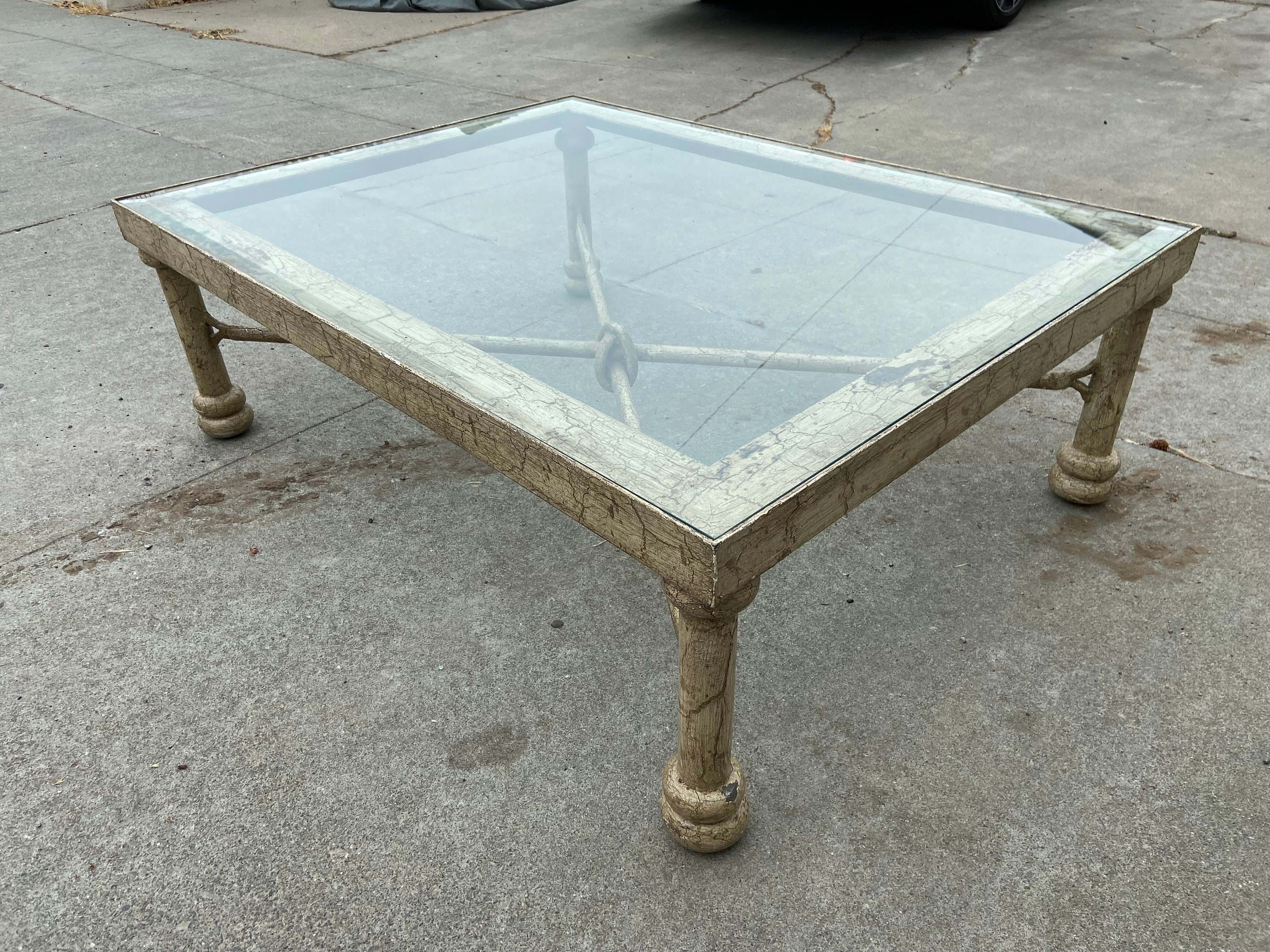 Vintage Rustic Metal Coffee Table - Etsy