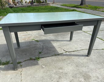 Large Vintage Metal Tanker Desk/table Made in the USA by Generalaire ...