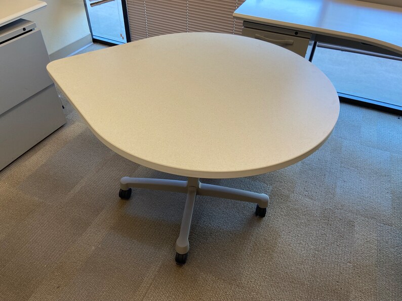 Herman Miller Tear Shaped Rolling Table - Etsy