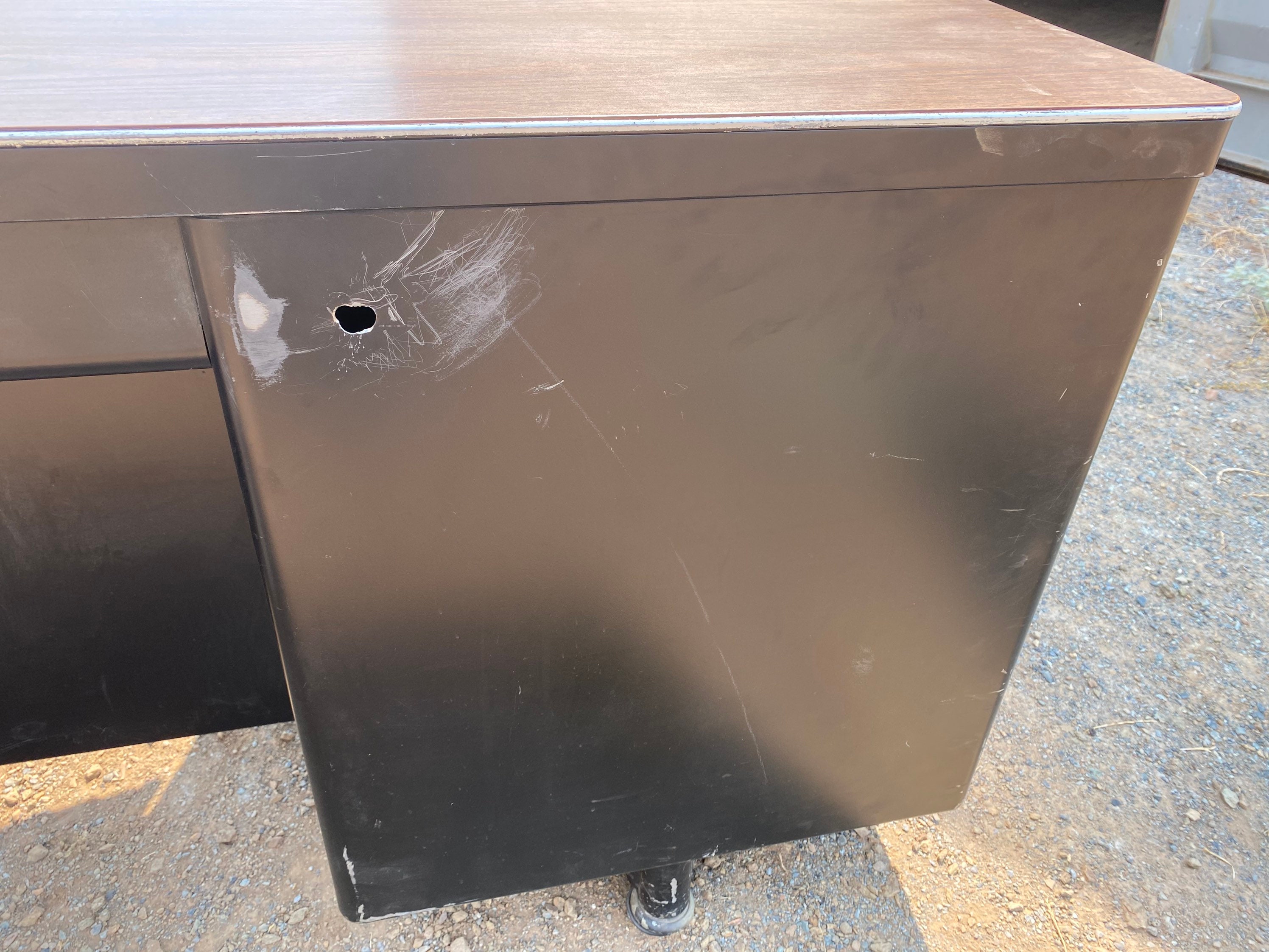 Vintage Metal Tanker Desk - Etsy