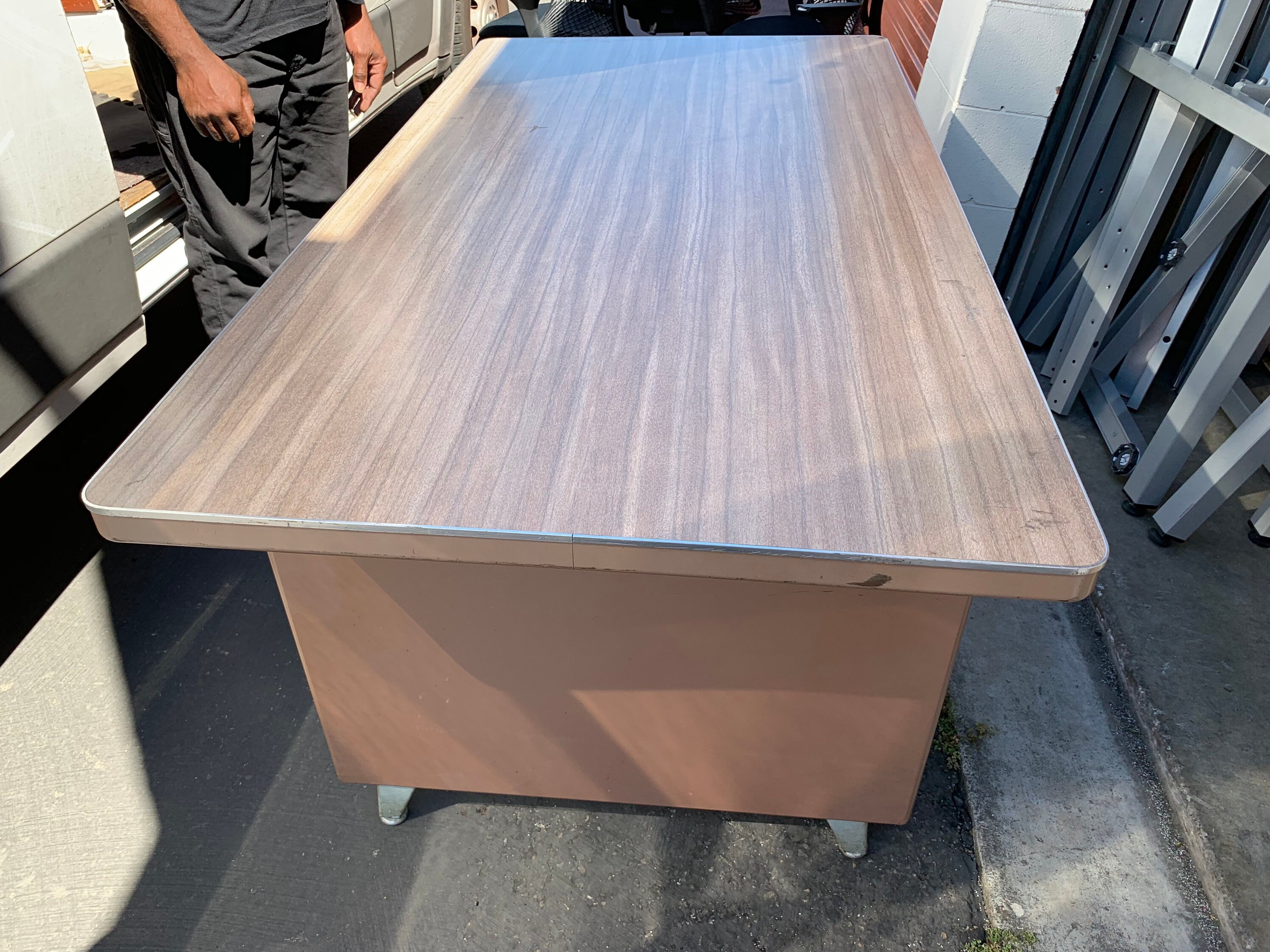 Shaw Walker Vintage Metal Tanker Desk Table - Etsy