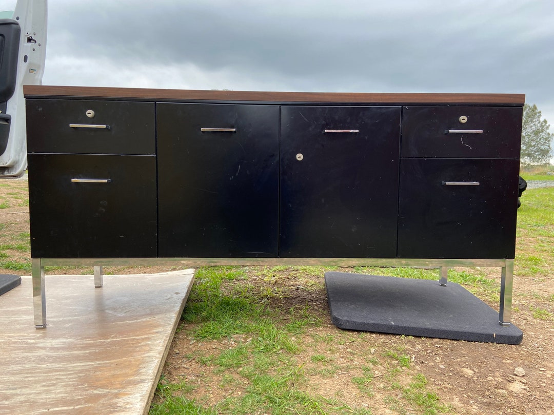 Steelcase Vintage Mid Century Modern Industrial Credenza Sideboard - Etsy