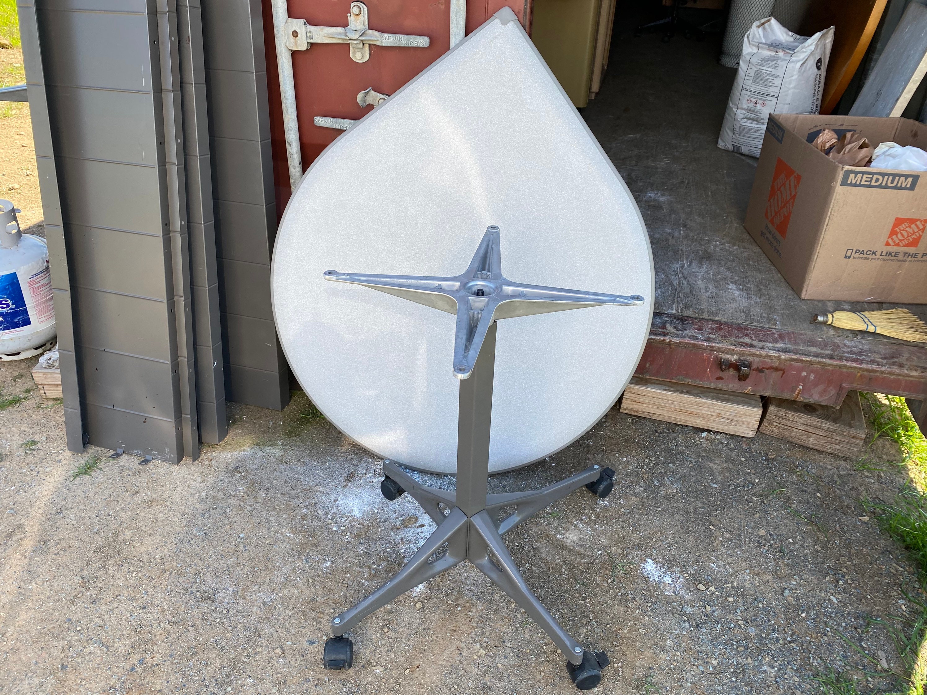 Vintage Tear Shape Rolling Table - Etsy