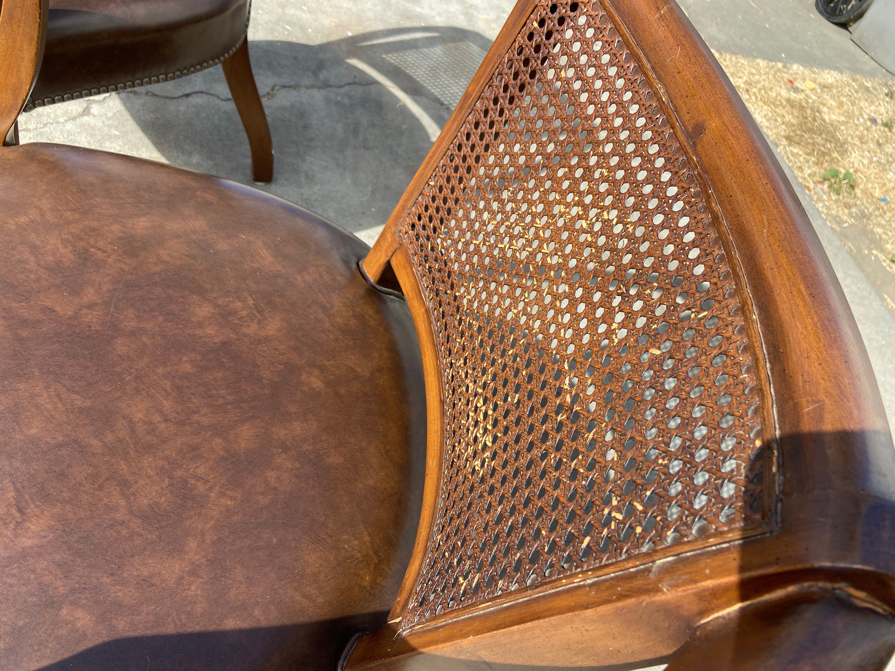 Shafer Brothers Vintage Cane Back Side Chairs - Etsy