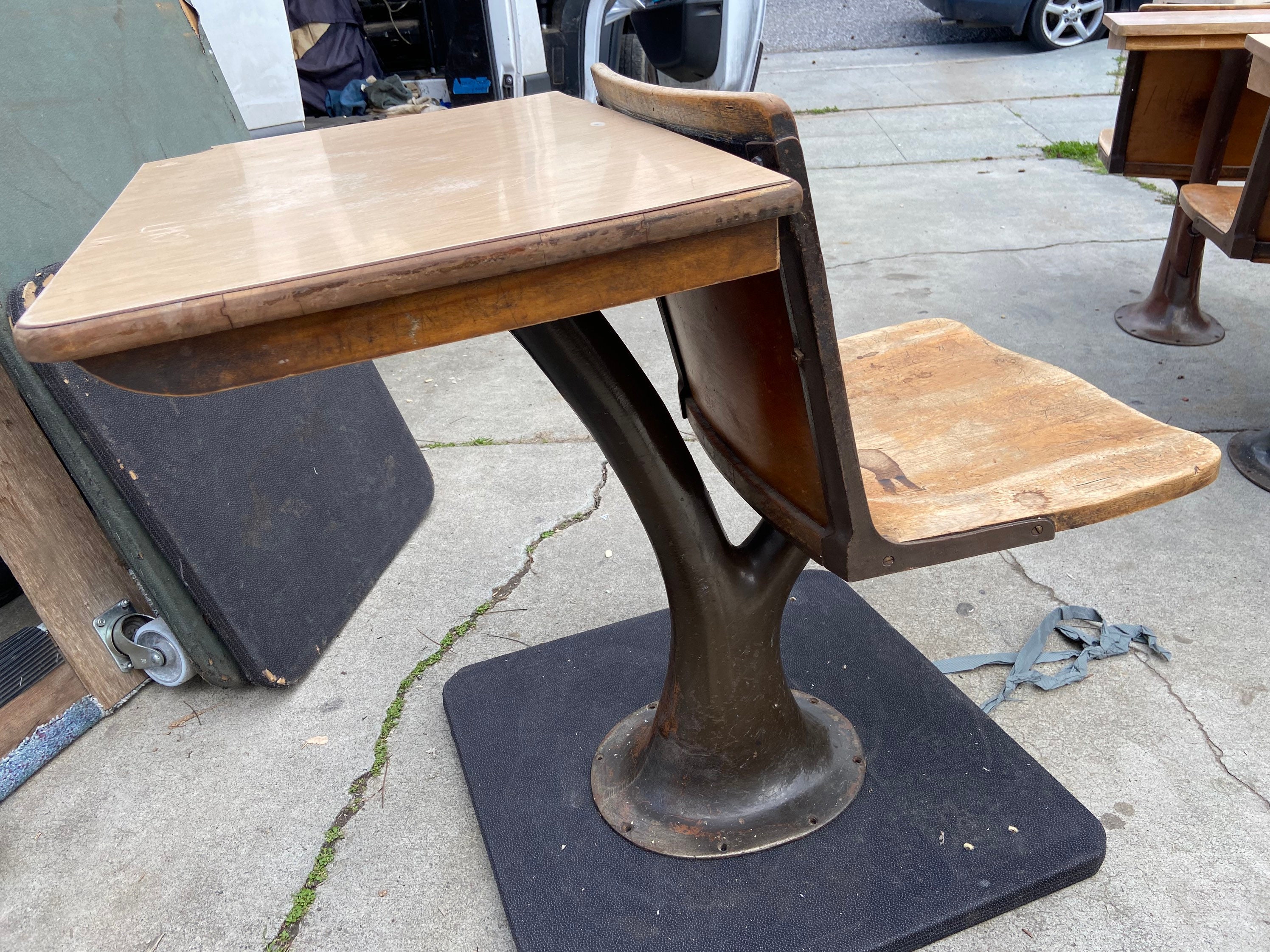 1920’s Antique School Desks Chairs - Etsy