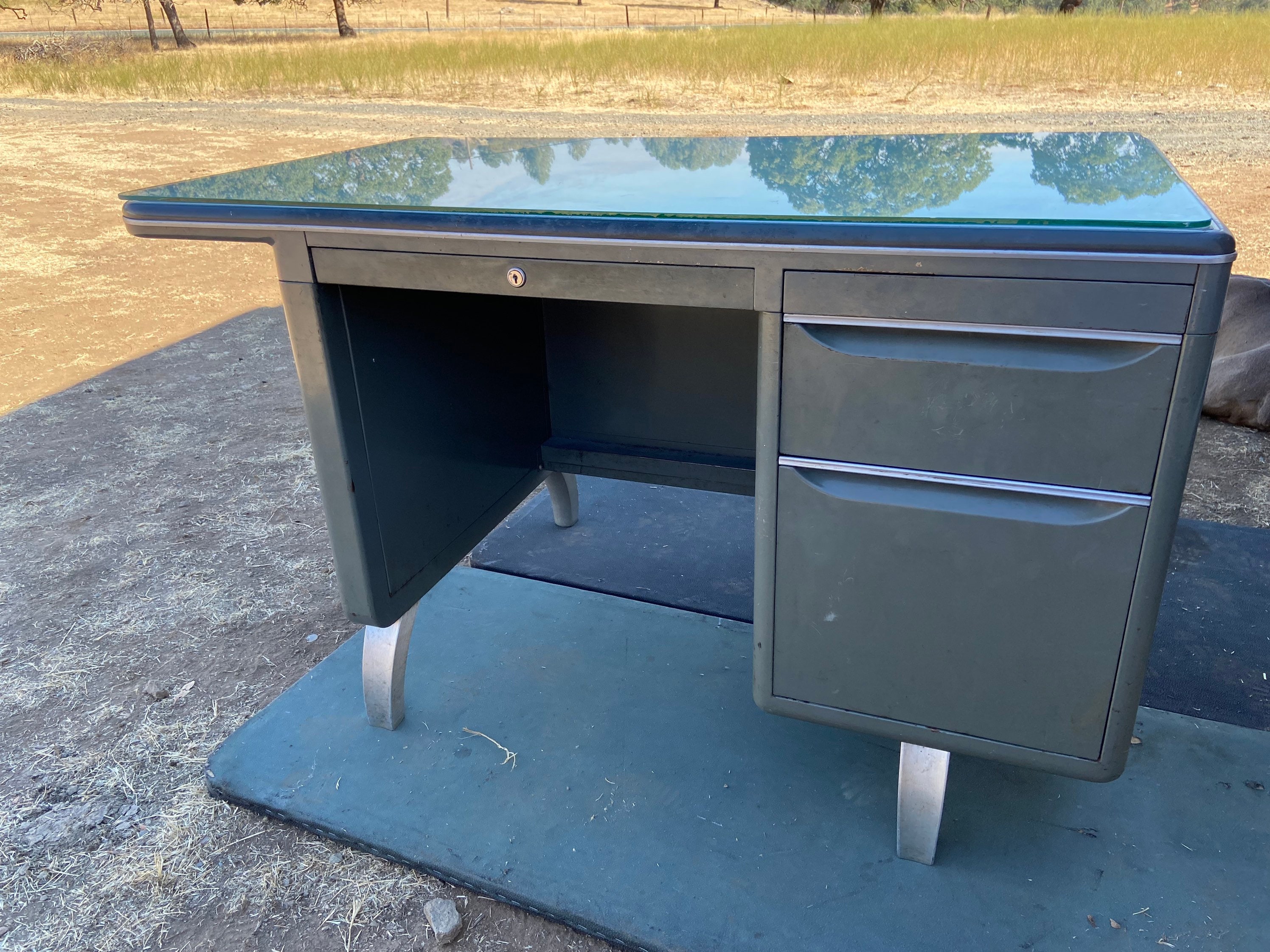 General Fireproofing Company Vintage Metal Tanker Desk - Etsy