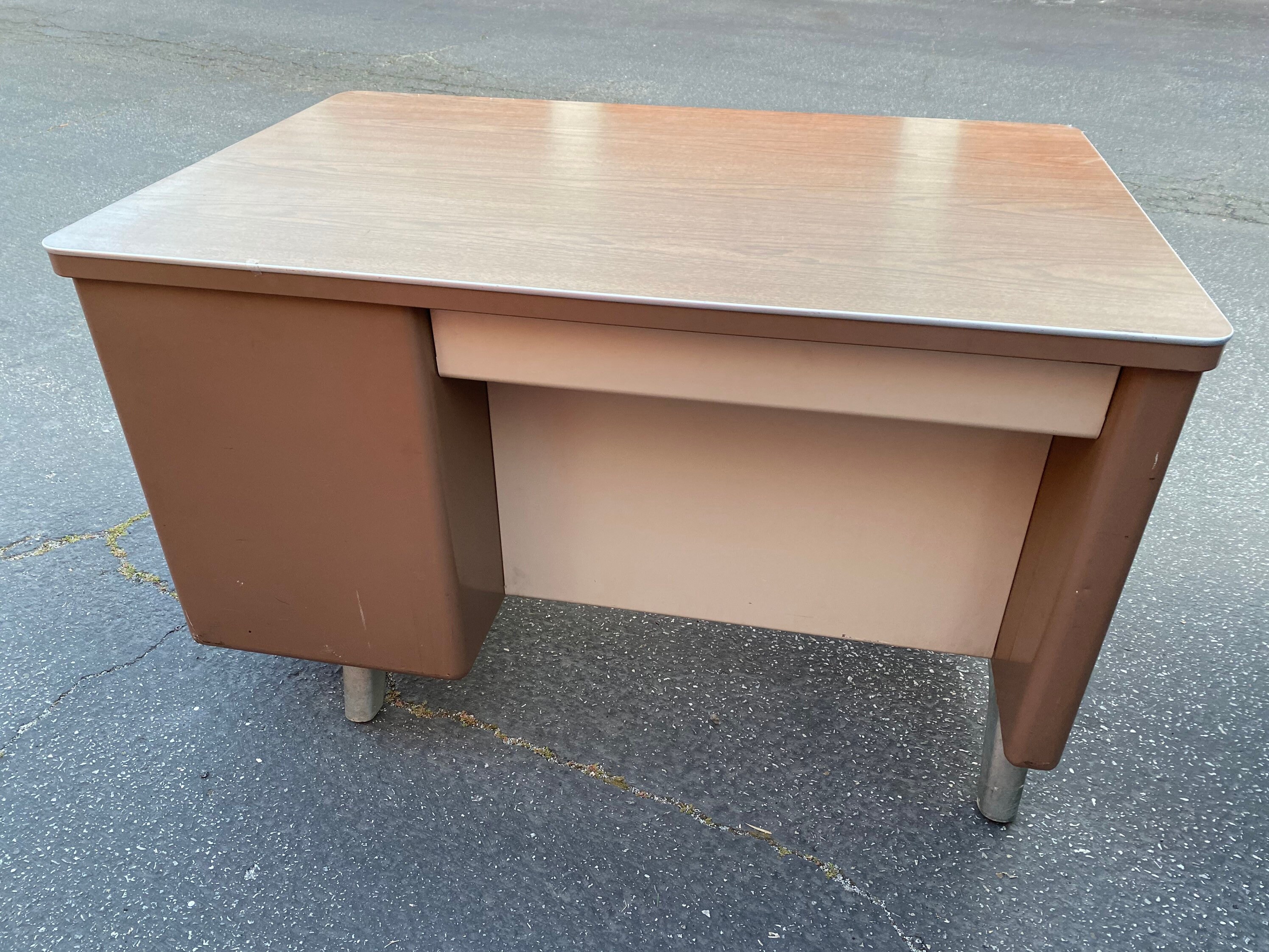 Devon Vintage Metal Tanker Desk - Etsy