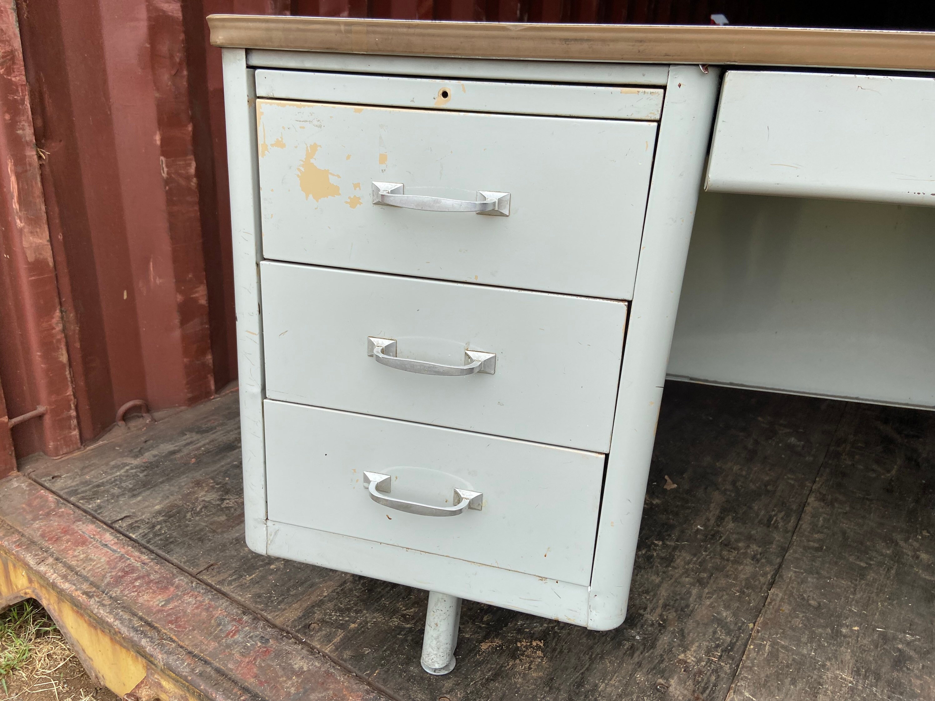 Vintage Metal Tanker Desks - Etsy