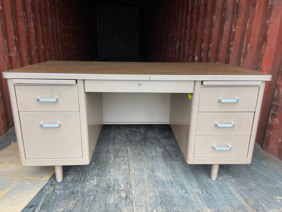 Mcdowell and Craig Vintage Metal Tanker Desk Etsy