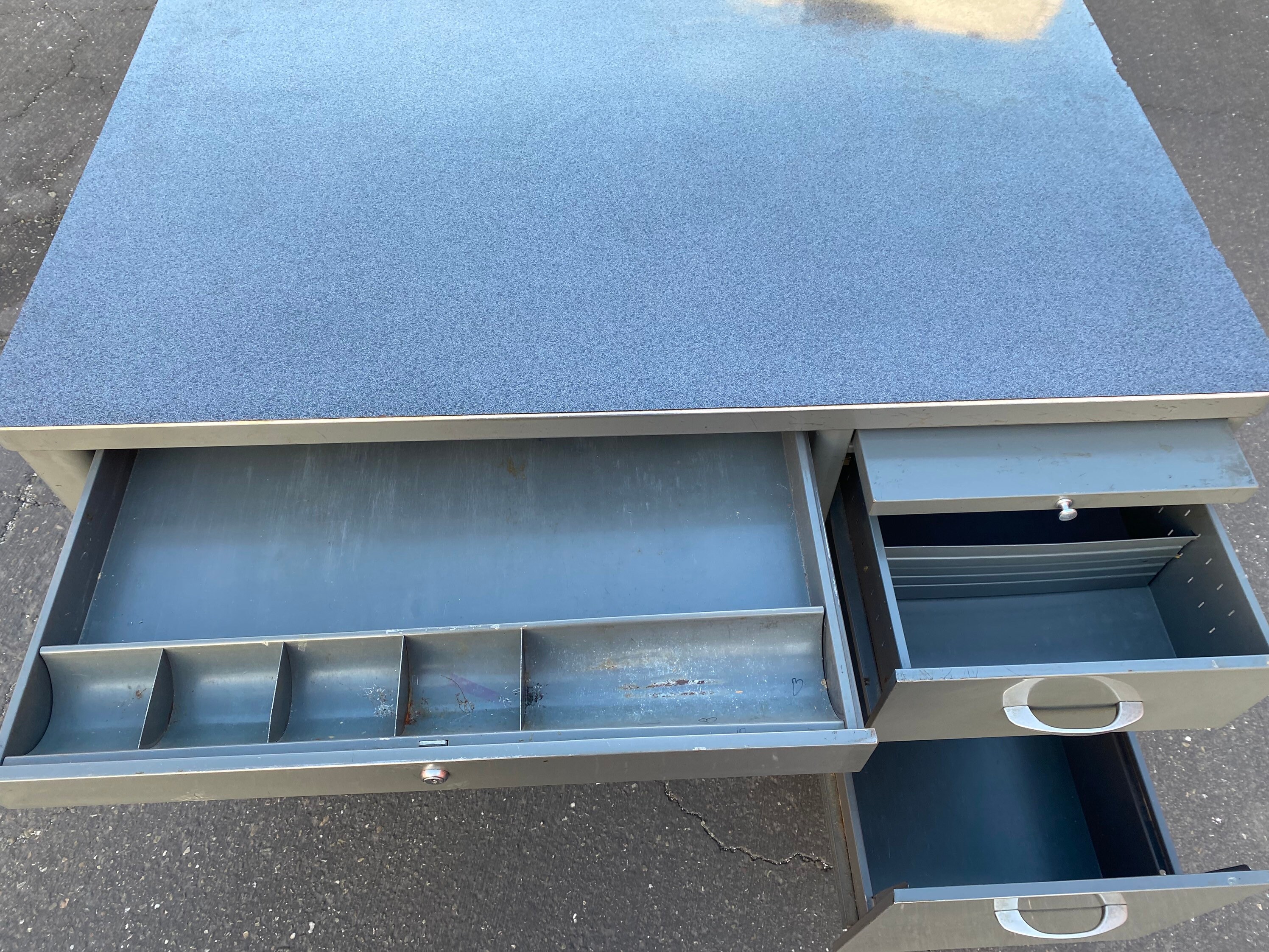 Vintage Metal Tanker Desk - Etsy