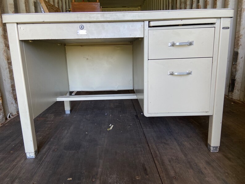The General Fireproofing Company Vintage Metal Tanker Desk - Etsy