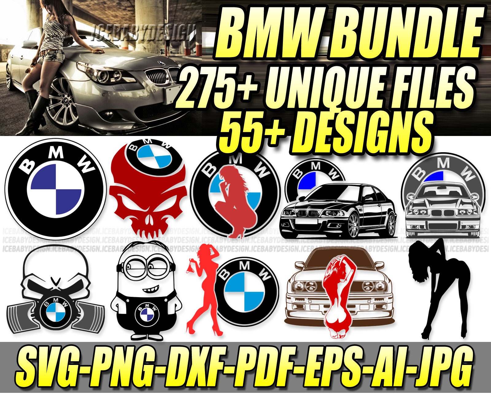 55 BMW svg bundle bmw png car svg bmw emblem race car | Etsy