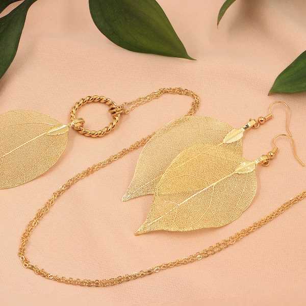 Real Leaf Jewelry - Etsy