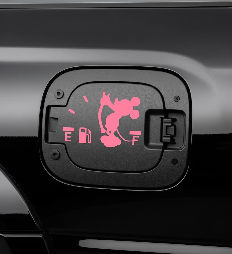 Mouse Fuel Gauge Car Decal - Fighting Empty - Vinyl Decal for Anything ...