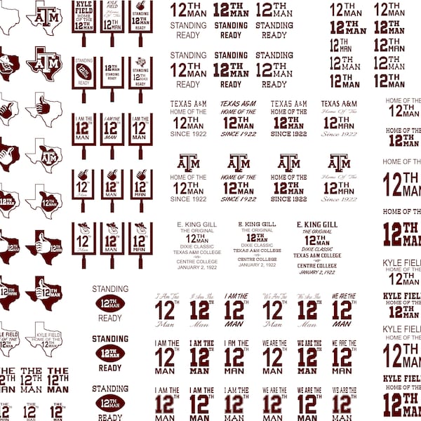12th Man - Etsy