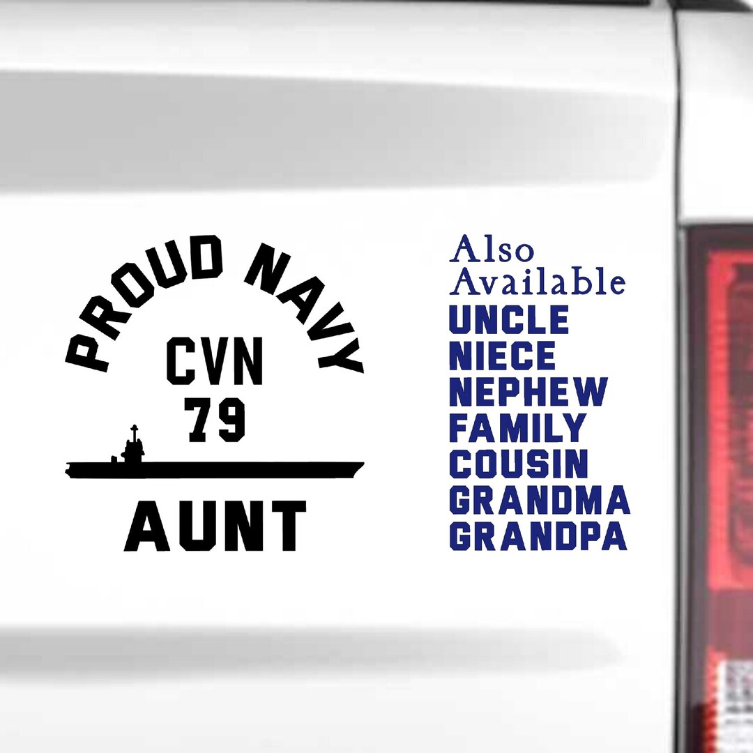 Proud Navy: Aunt Uncle Niece Nephew Family Cousin - Etsy