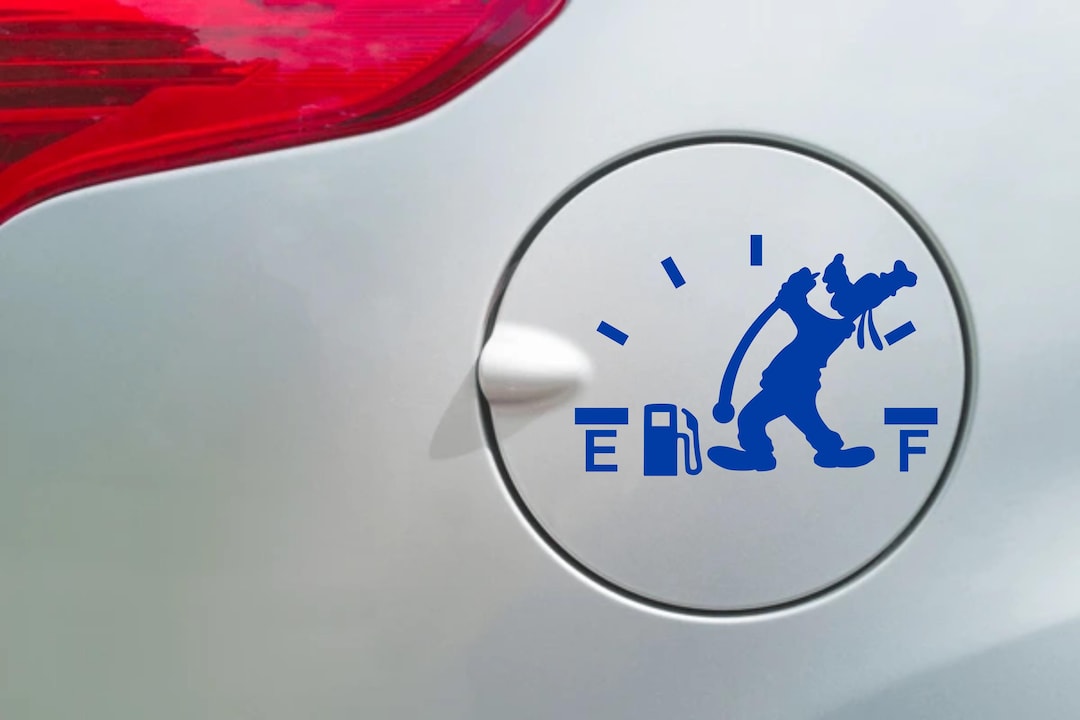 Goofy Fuel Gauge Car Decal - Fighting Empty - Vinyl Decal for Anything ...