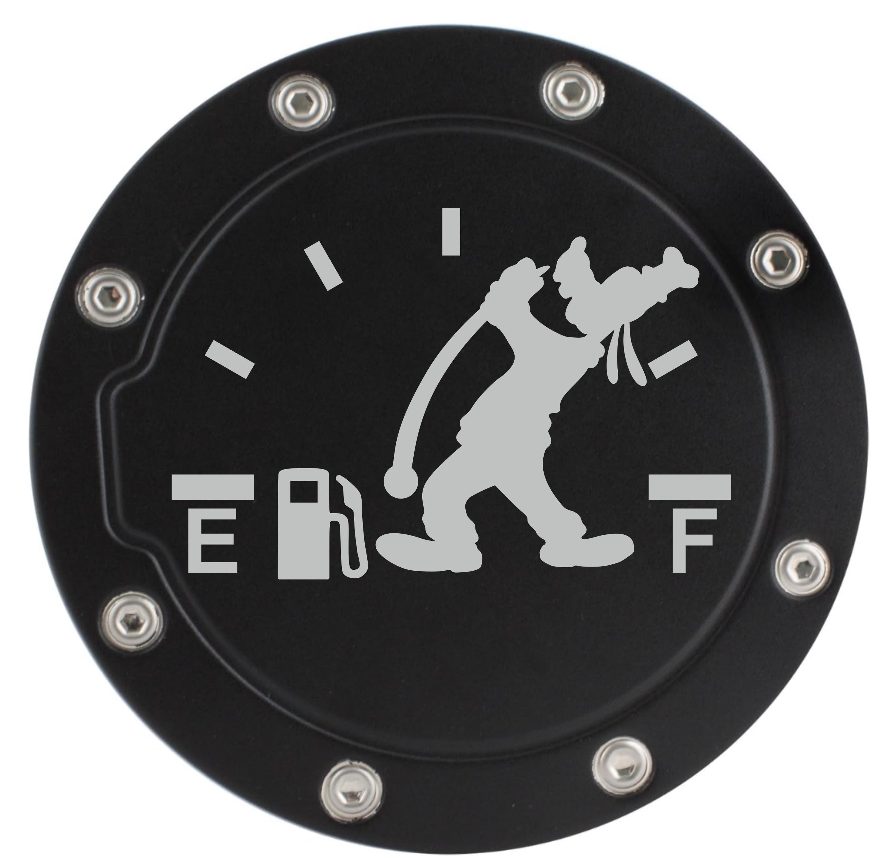 Goofy Fuel Gauge Car Decal - Fighting Empty - Vinyl Decal for Anything ...