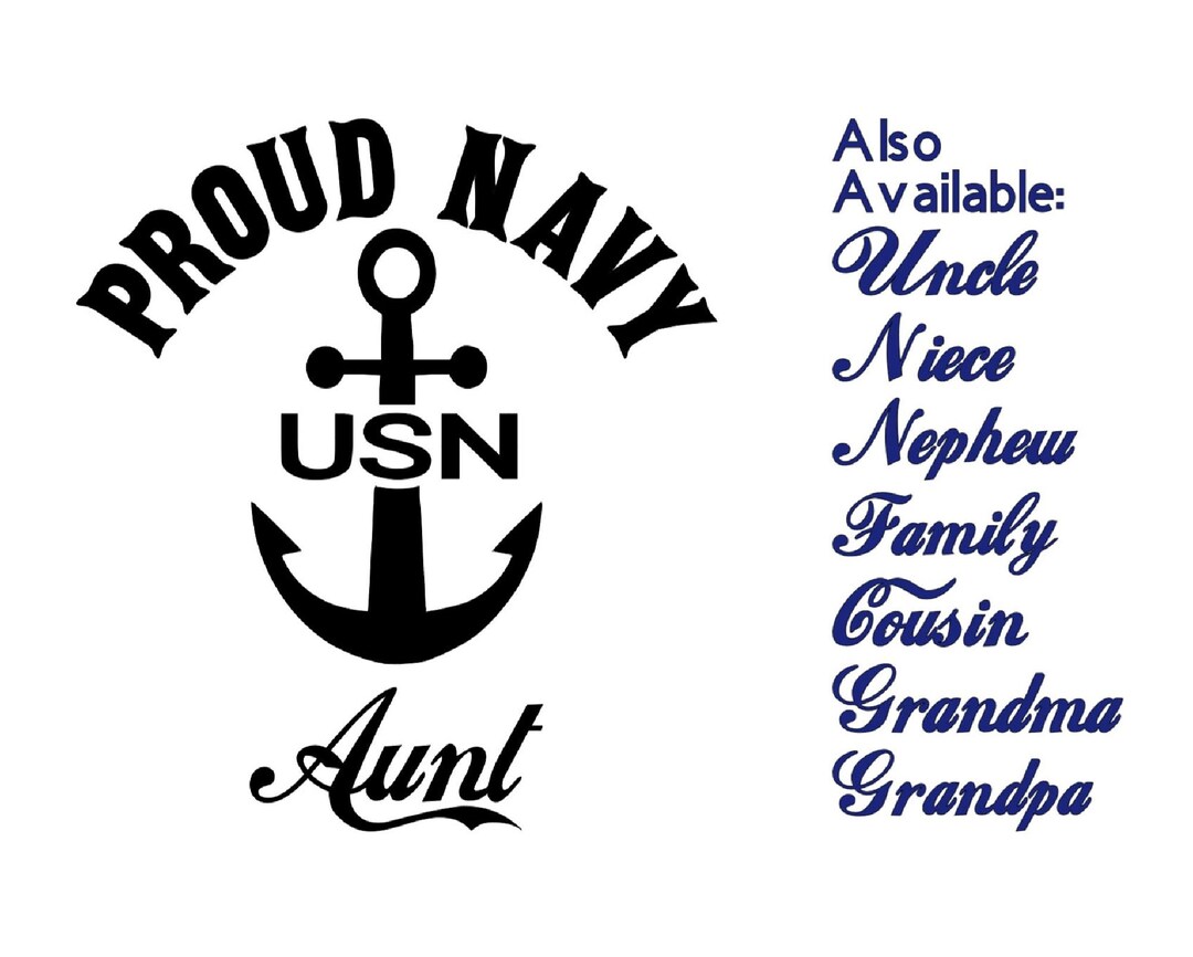 Proud Navy: Aunt, Uncle, Niece, Nephew, Family, Cousin, Grandma ...