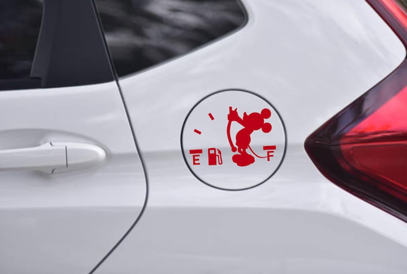 Mouse Fuel Gauge Car Decal - Fighting Empty - Vinyl Decal for Anything ...