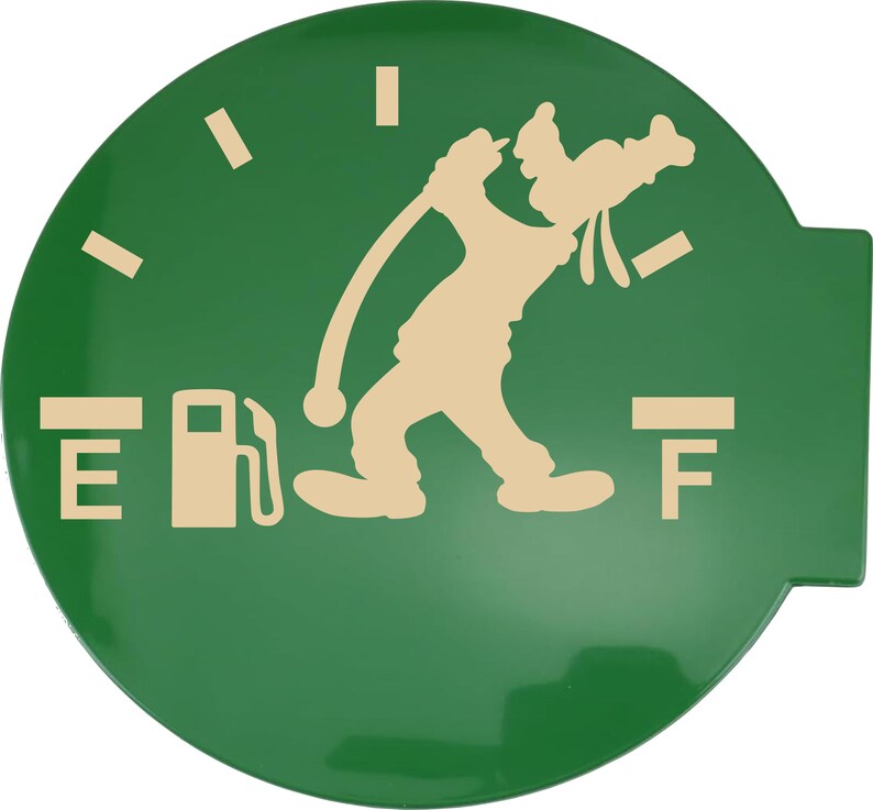 Goofy Fuel Gauge Car Decal - Fighting Empty - Vinyl Decal for Anything ...