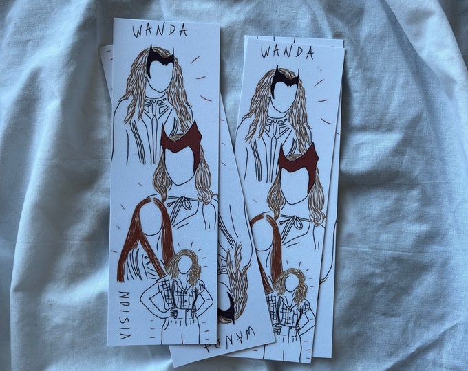 Wanda Maximoff Bookmark From Wandavision / Scarlet Witch / Elizabeth ...