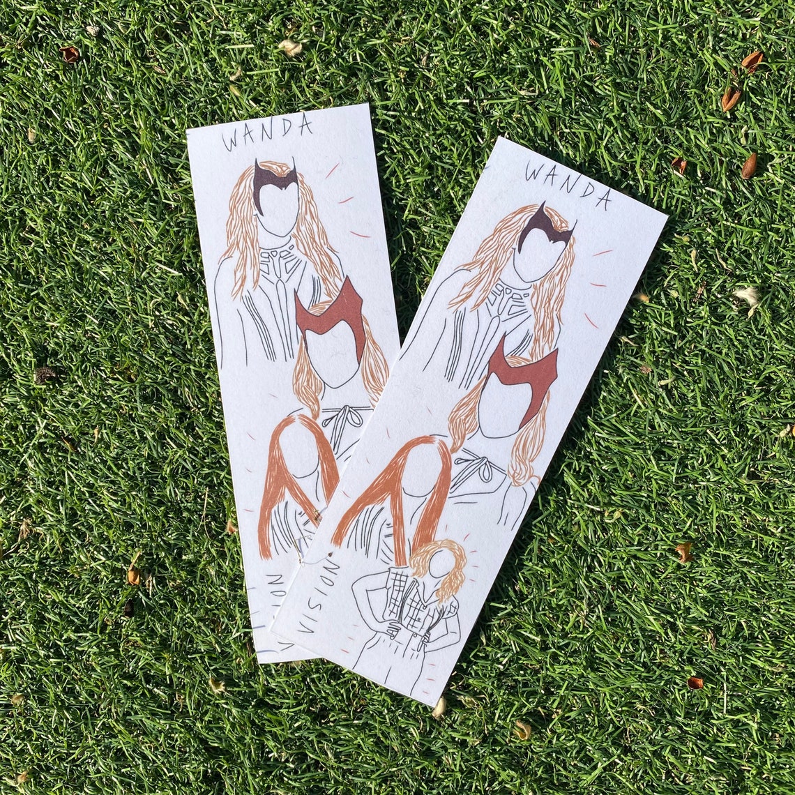 Wanda Maximoff Bookmark From Wandavision Scarlet Witch - Etsy