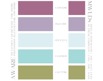 Adobe Illustrator Color Swatches - Etsy