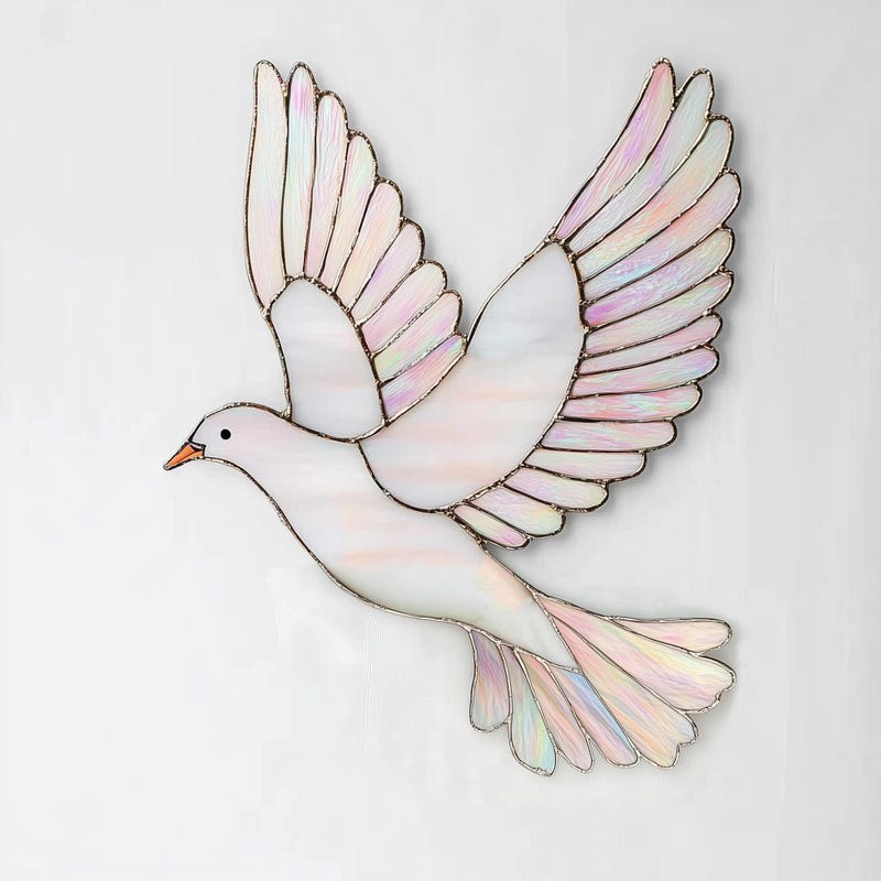 Stained Glass Dove - Etsy