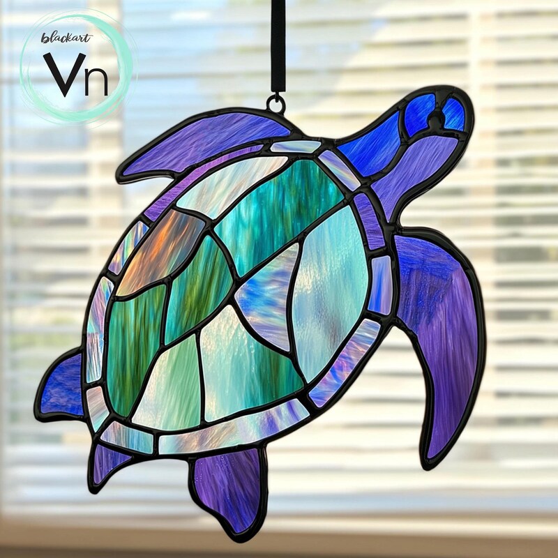Turtle Stained Glass - Etsy