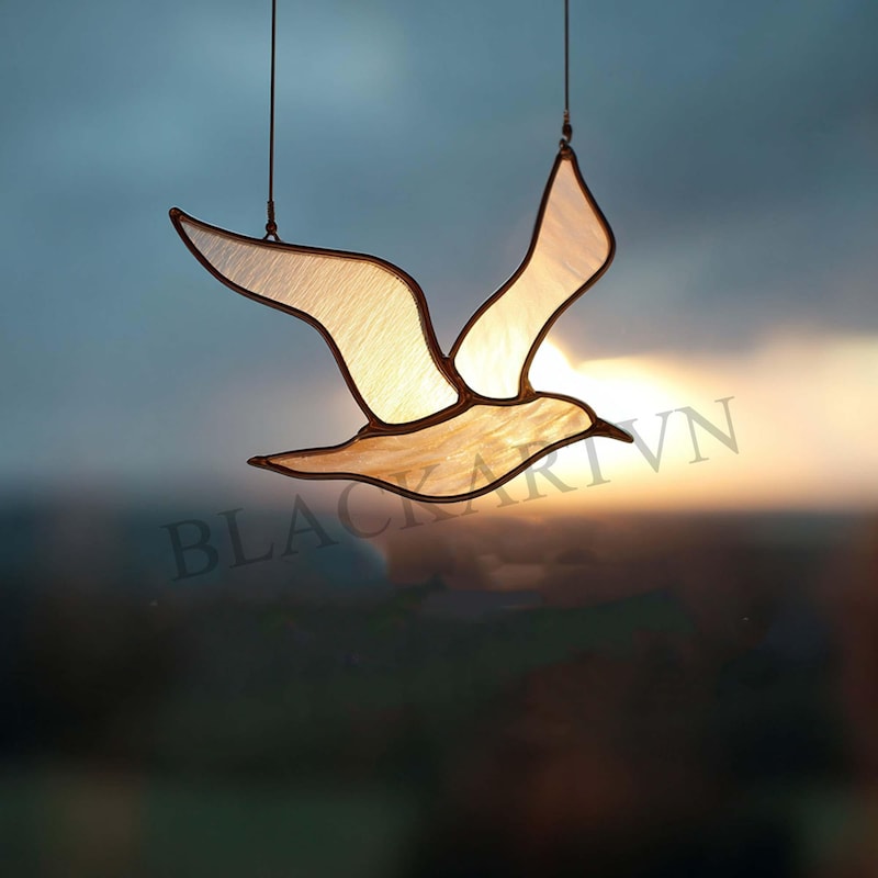 Stain Glass Seagull - Etsy