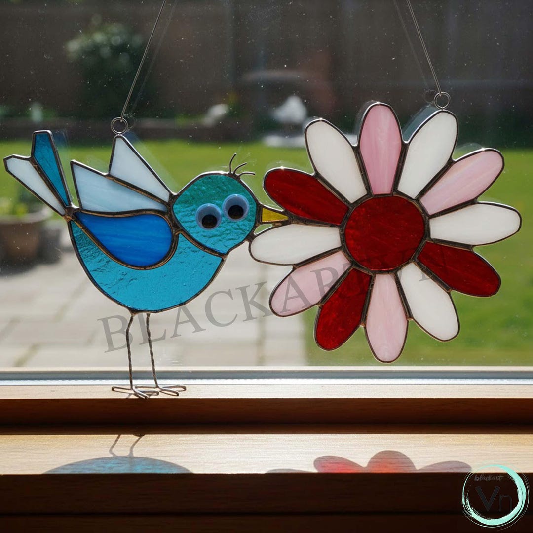 Digital Pattern Bird and Daisy , Daisy Flower Pattern Floral ...
