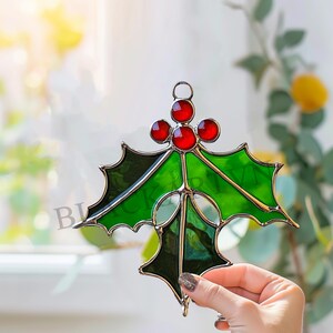 Digital Download Holly Leaf D01 Stained Glass Pattern, Modern ...