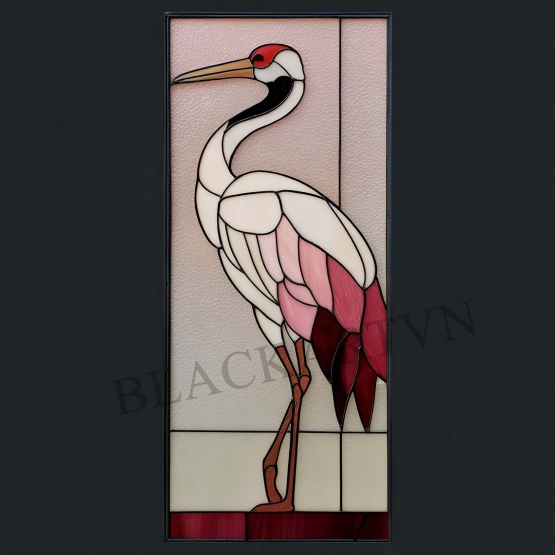 Digital Download Cranes Stained Glass Pattern, Modern Suncatcher, Diy ...