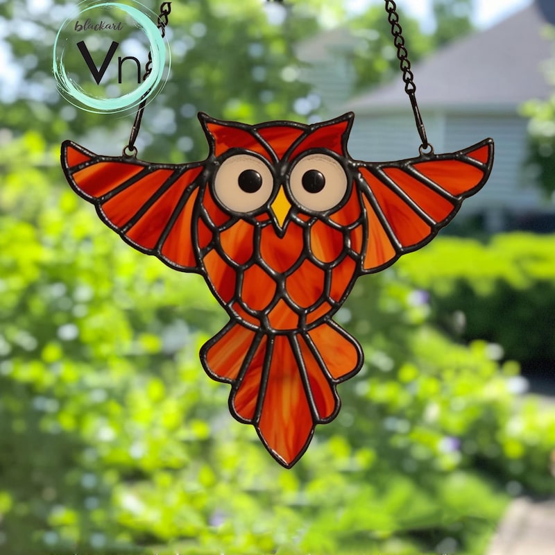 Owl Stained Glass Patterns - Etsy