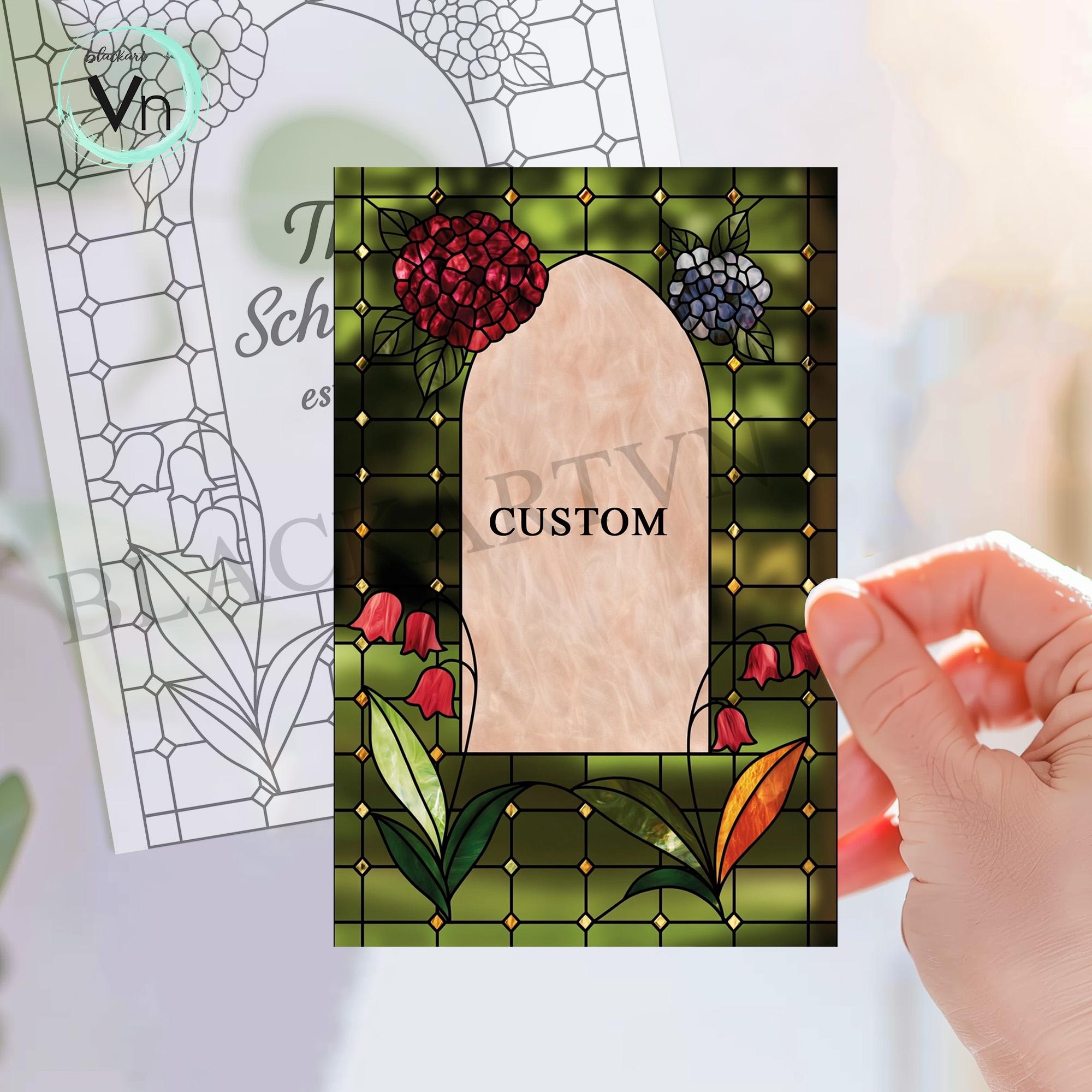 Digital Download NW01 Custom Welding Sign ,stained Glass Pattern ...