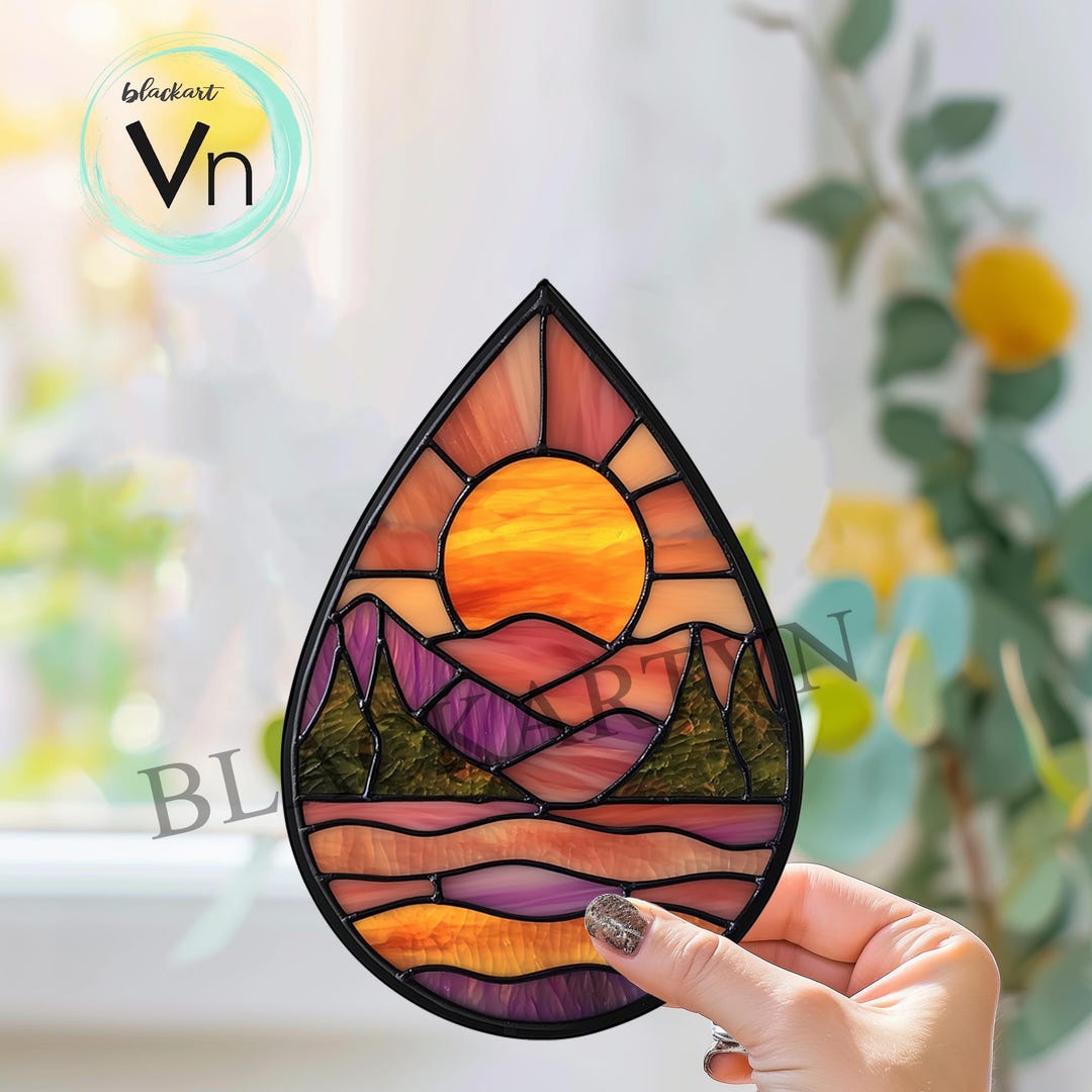 Digital Download Teadrop Guild T03 Stained Glass Pattern, Stained Glass ...