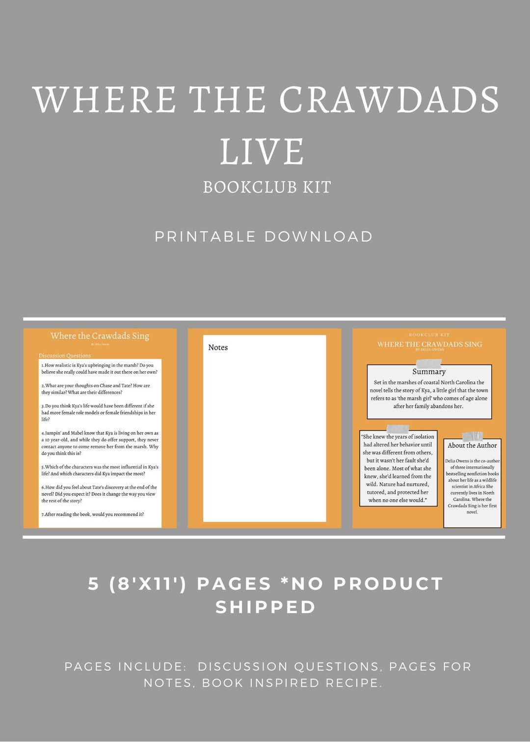 Where the Crawdads Sing Book Club Guide | Reading Companion ...