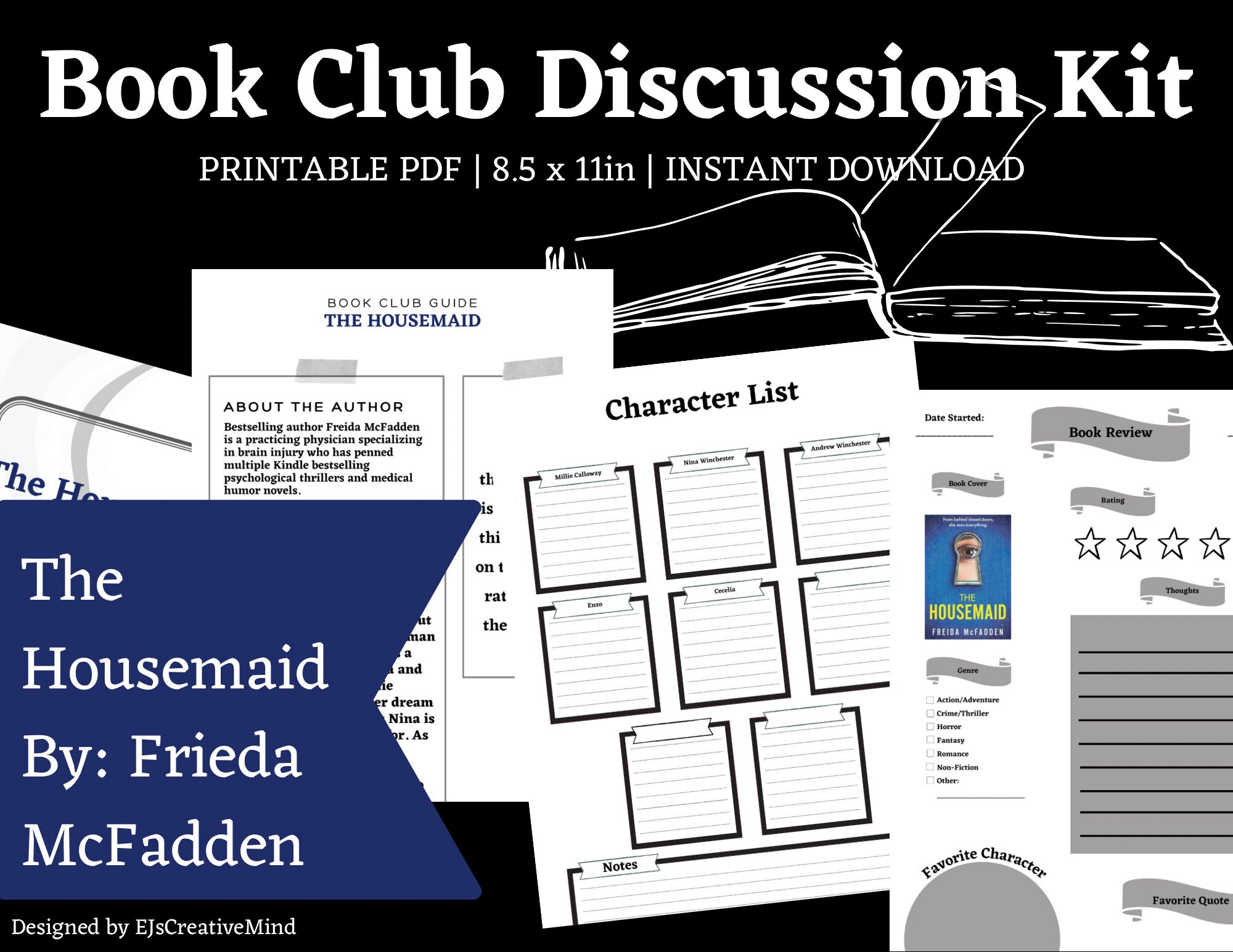 The Housemaid by Frieda Mcfadden Book Club Guide | Reading Companion ...