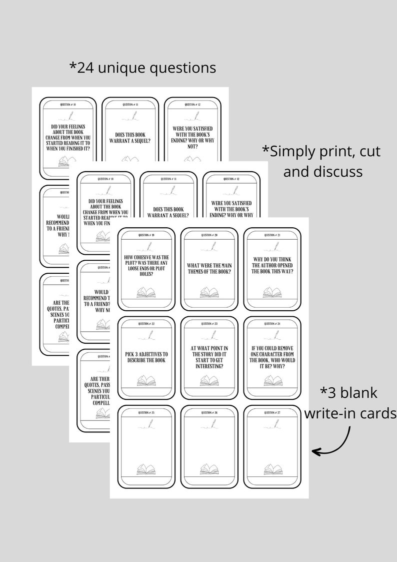 Thought-provoking Book Discussion Questions, Engaging Reading Prompts ...