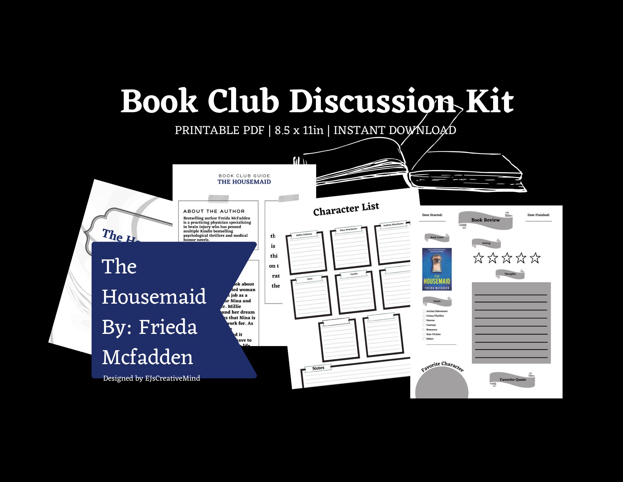 The Housemaid by Frieda Mcfadden Book Club Guide | Reading Companion ...