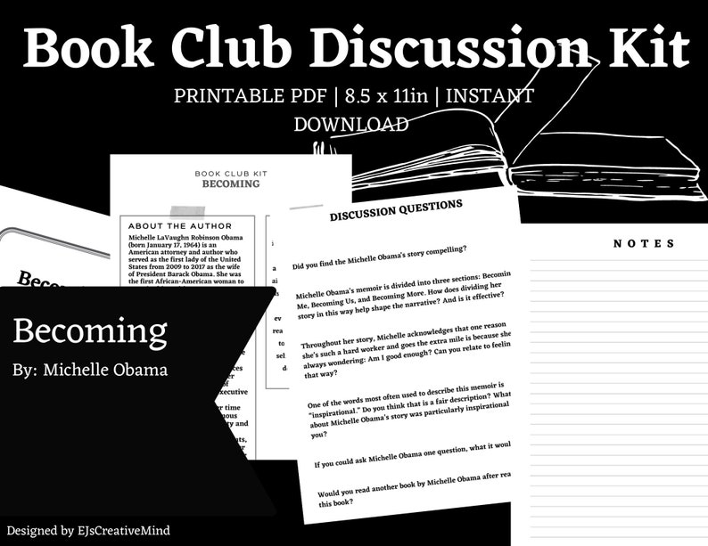 Becoming Book Club Guide Becoming Book Club Discussion Questions ...