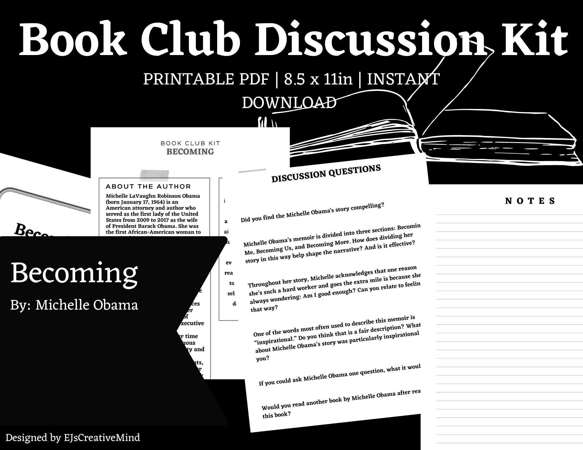 Becoming Book Club Guide Becoming Book Club Discussion Questions ...