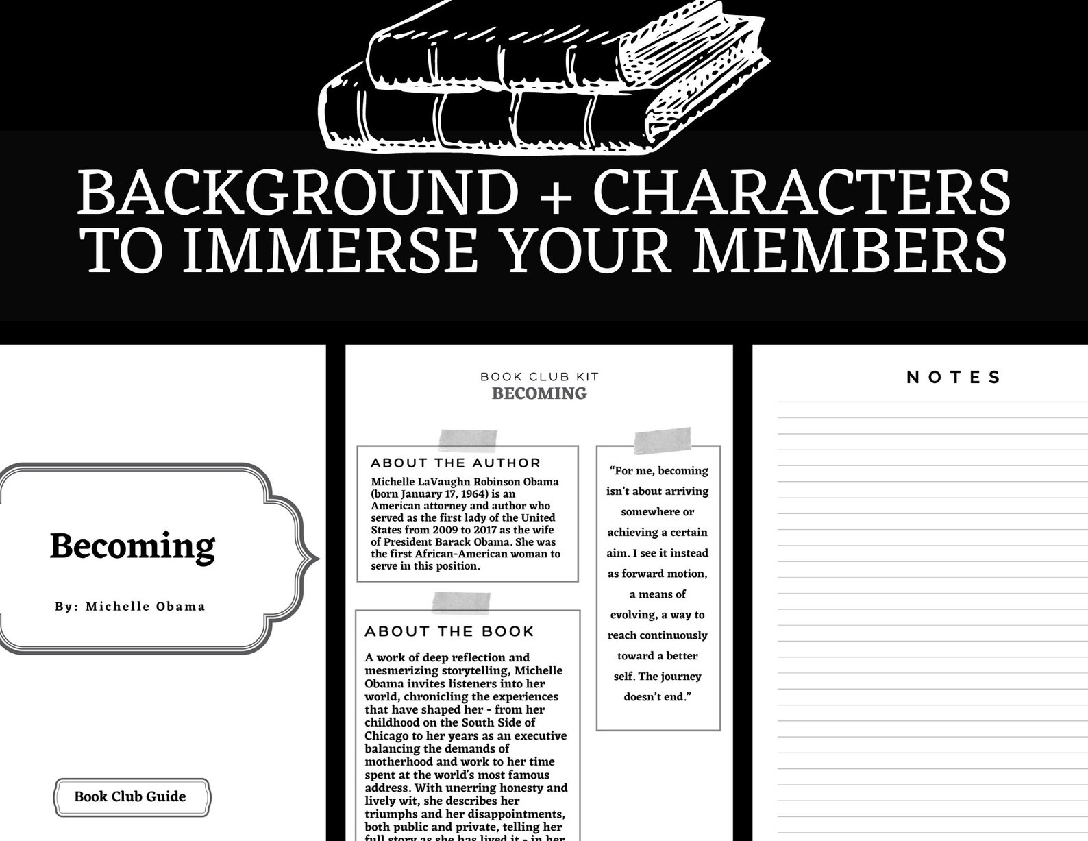 Becoming Book Club Guide Becoming Book Club Discussion Questions ...