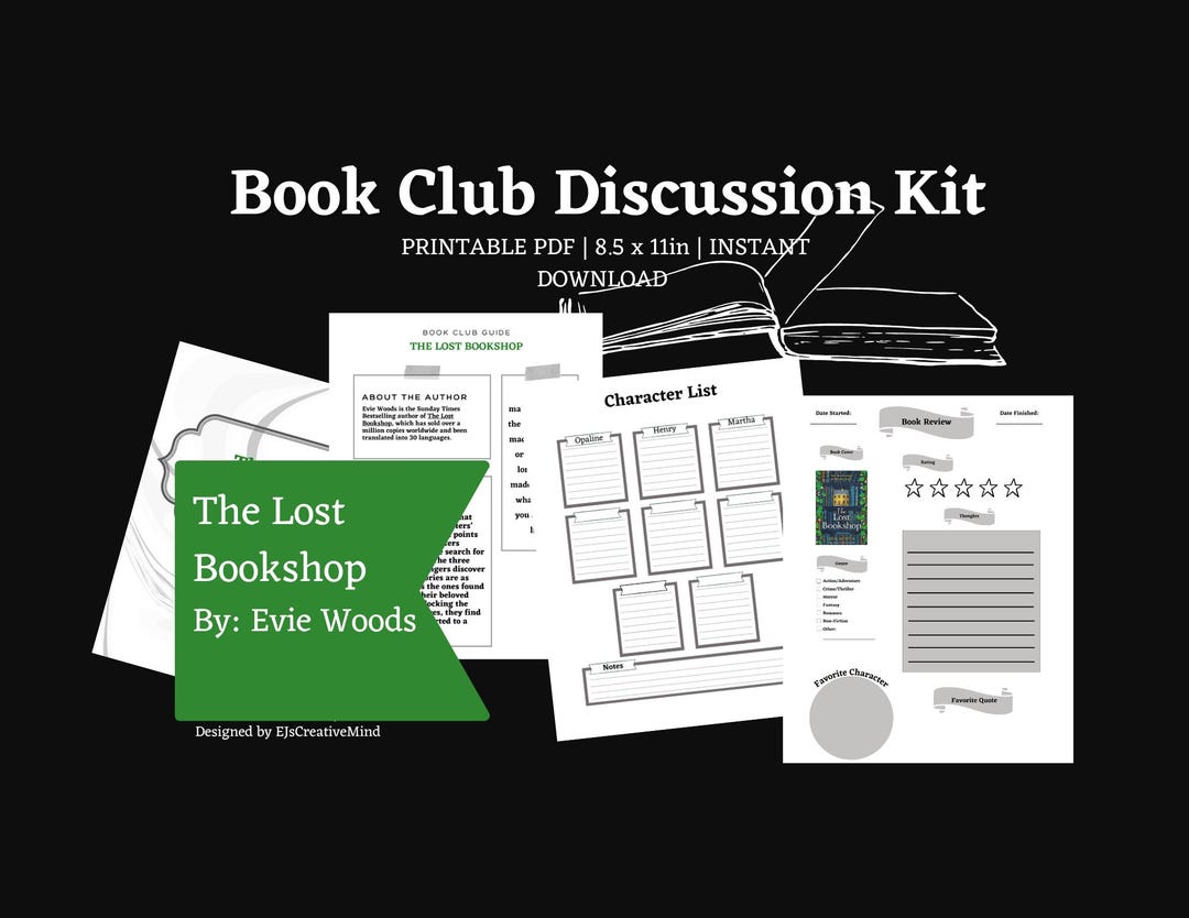 The Lost Bookshop Book Club Guide, Reading Group Guide, Book Discussion ...