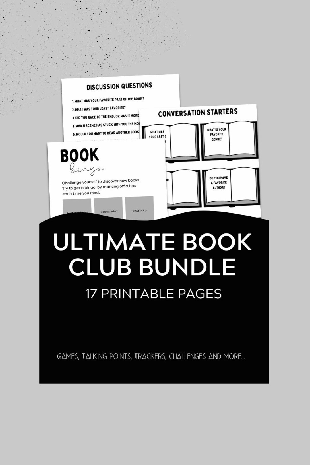 Ultimate Book Club Bundle Printable Book Club Worksheets Book Club ...
